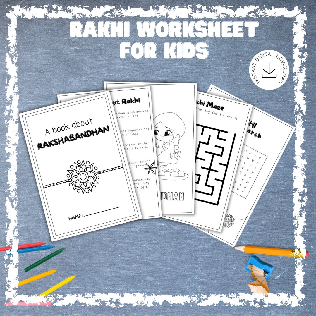 Printable Raksha Bandhan Worksheets | Kids Rakhi | Rakhi Party ...
