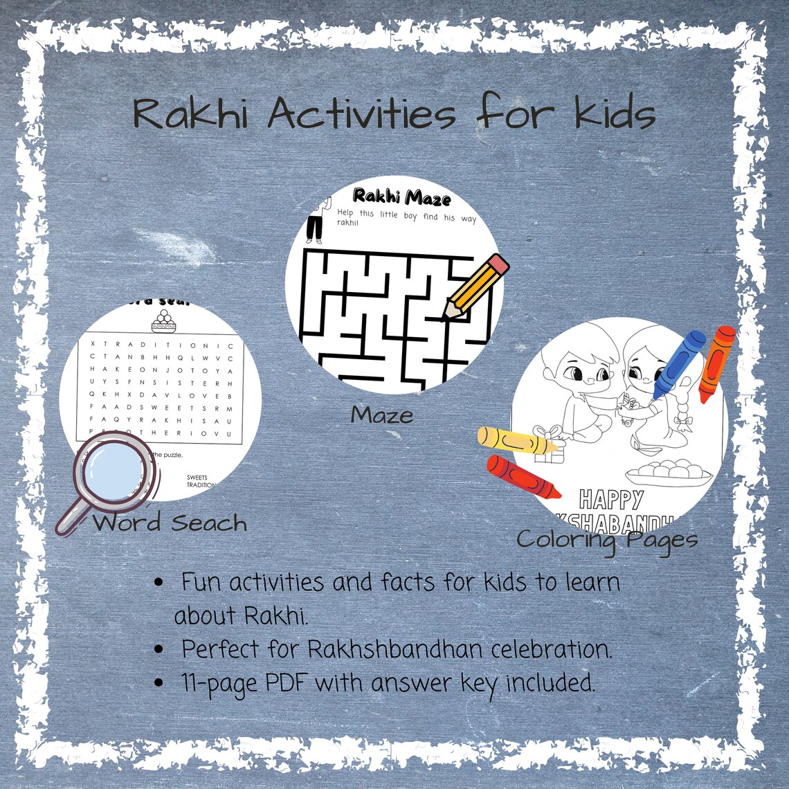 Printable Raksha Bandhan Worksheets | Kids Rakhi | Rakhi Party ...