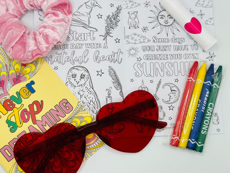 Girly Theme Kids Party Favor Handout End of Year Kids Classroom Handout ...