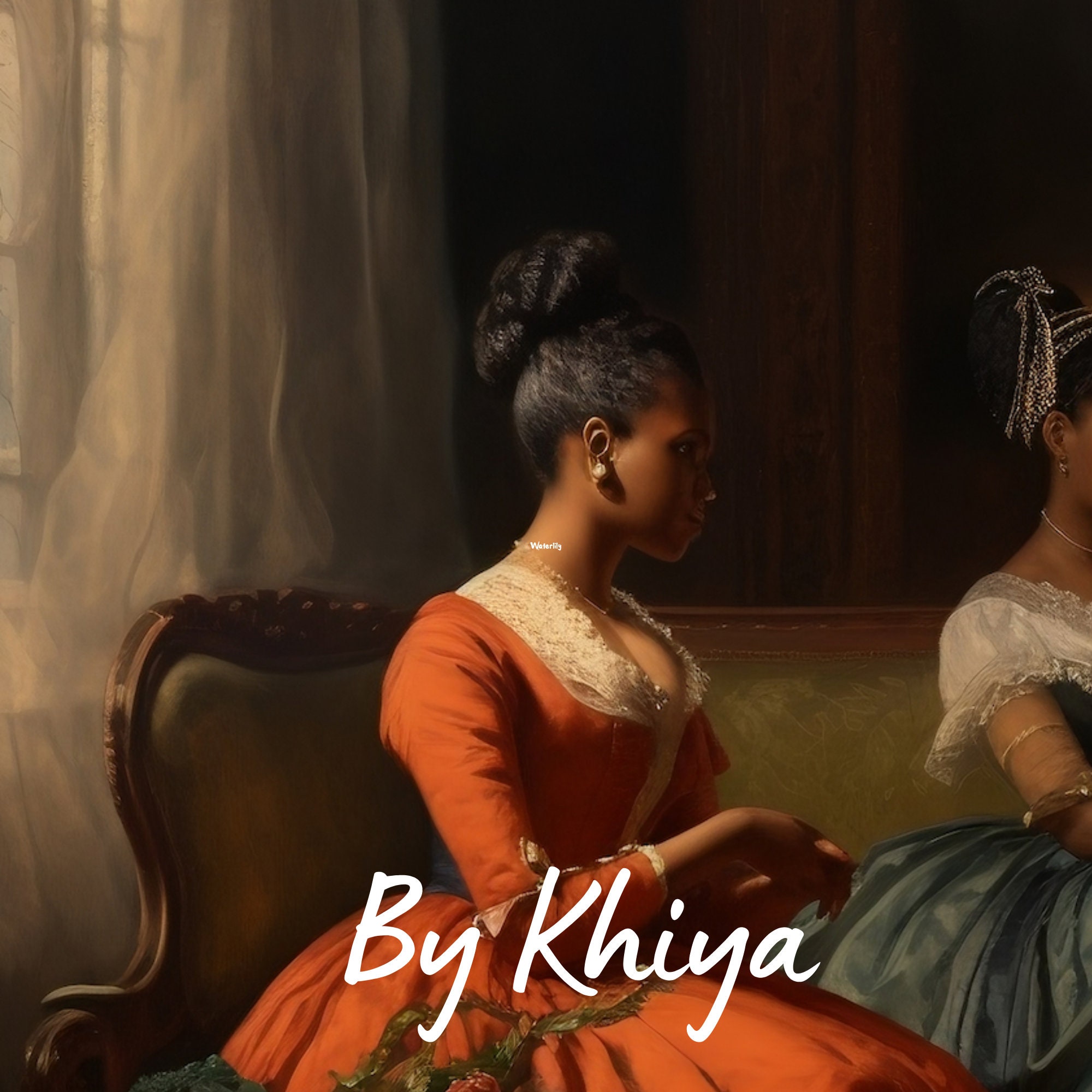 Vintage Victorian Art Print Black Women Black Royalty Painting - Etsy