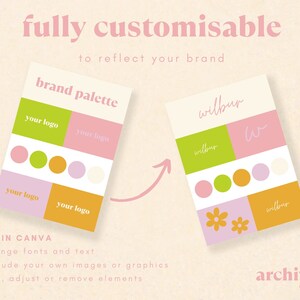 Brand Colour Palette Template Editable Canva Template Small Business ...