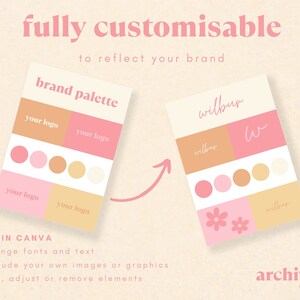 Brand Colour Palette Canva Template Branding Kit Small Business Brand ...