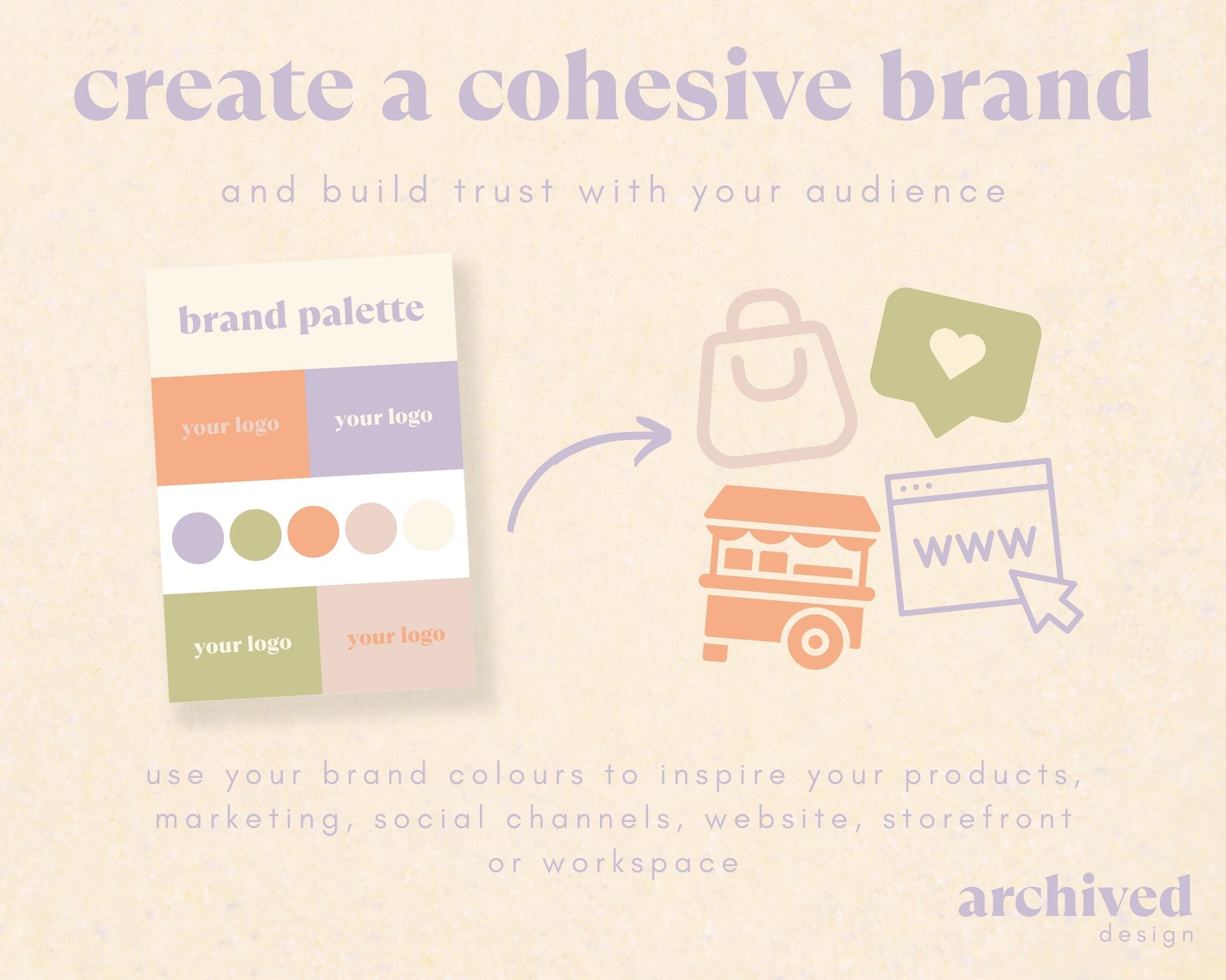 Brand Colour Palette Template - Editable Canva Template - Small ...