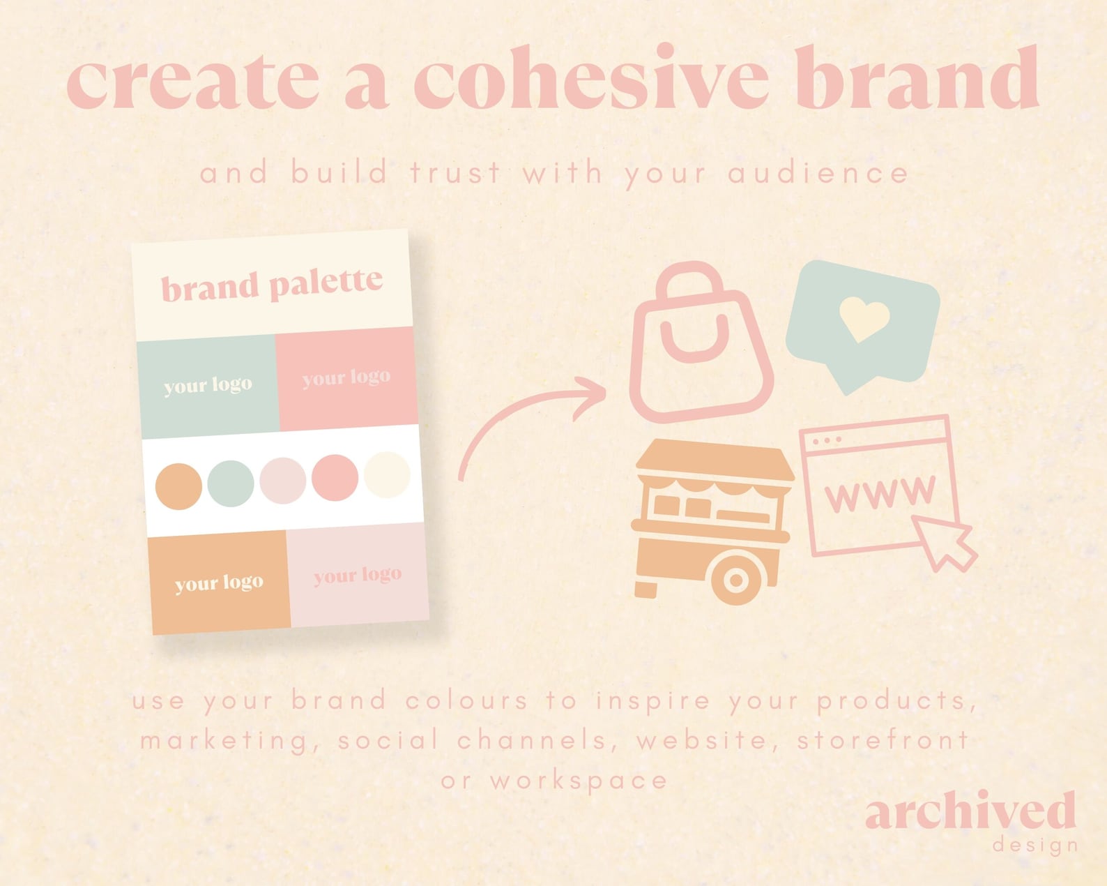 Brand Colour Palette Template - Editable Canva Template - Small ...