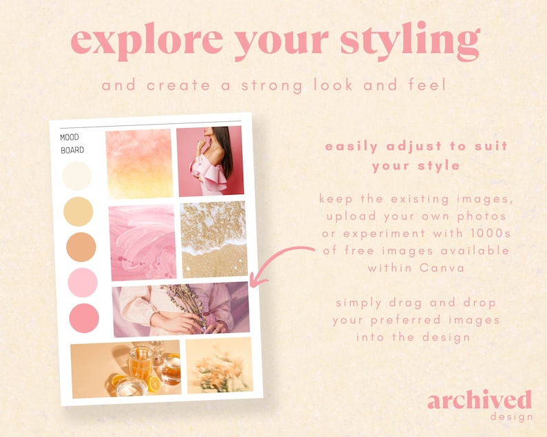 Brand Colour Palette Canva Template Branding Kit Small Business Brand ...