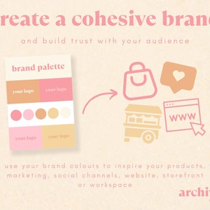 Brand Colour Palette Canva Template Branding Kit Small Business Brand ...