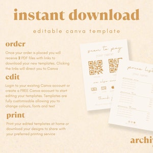 QR Code Sign Template - Scan to Pay Sign and Price List Template ...