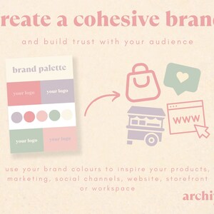 Brand Colour Palette Canva Template Branding Kit Small Business Brand ...