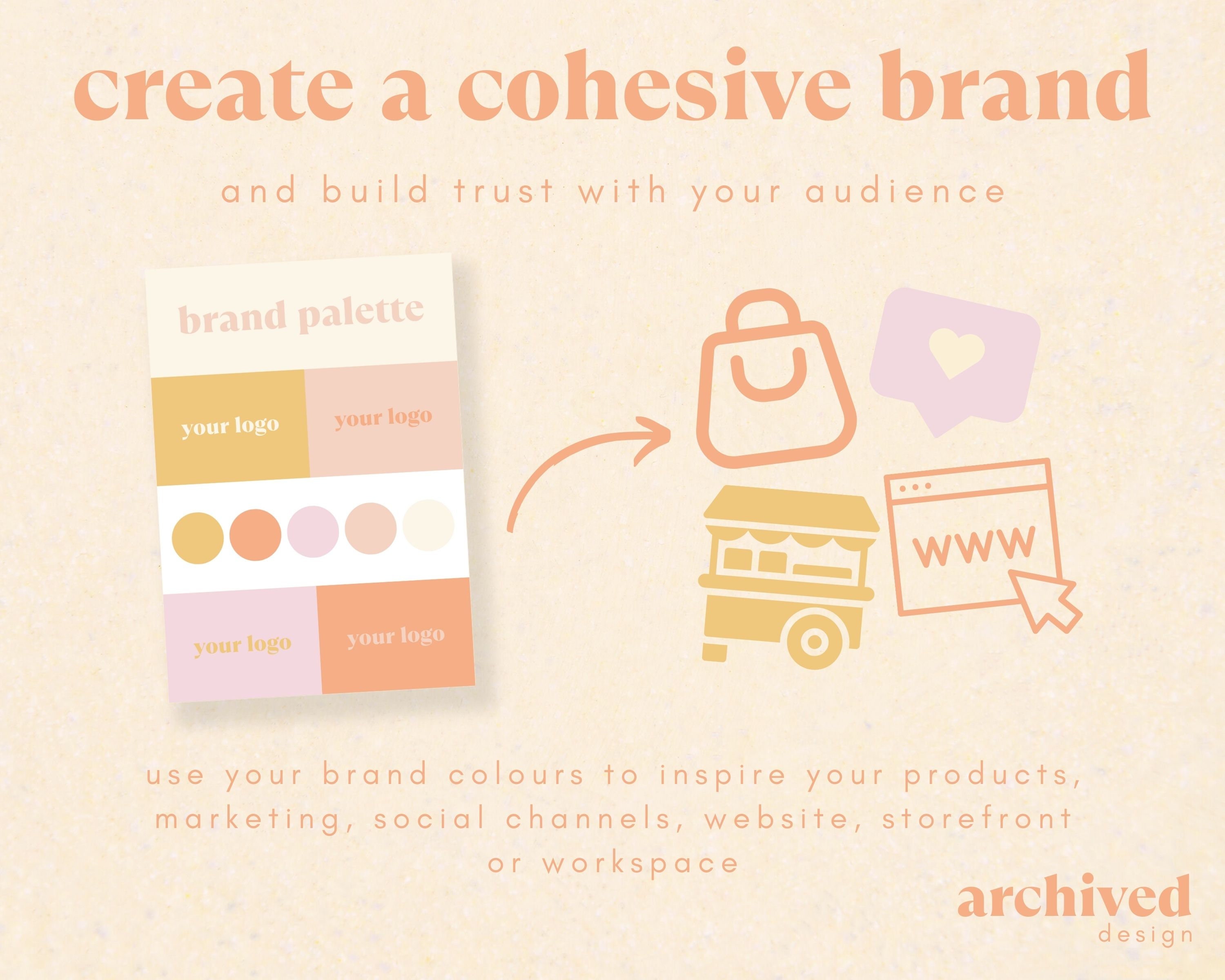 Brand Colour Palette Template - Editable Canva Template - Small ...