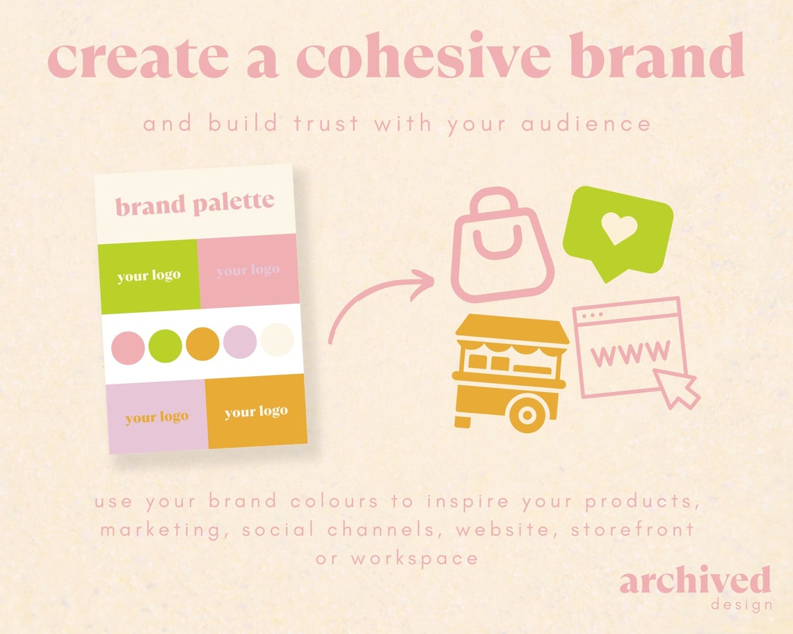 Brand Colour Palette Template Editable Canva Template Small Business ...