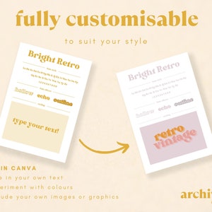 Retro Canva Font Guide - Canva Font Collection - Retro Branding - Small ...