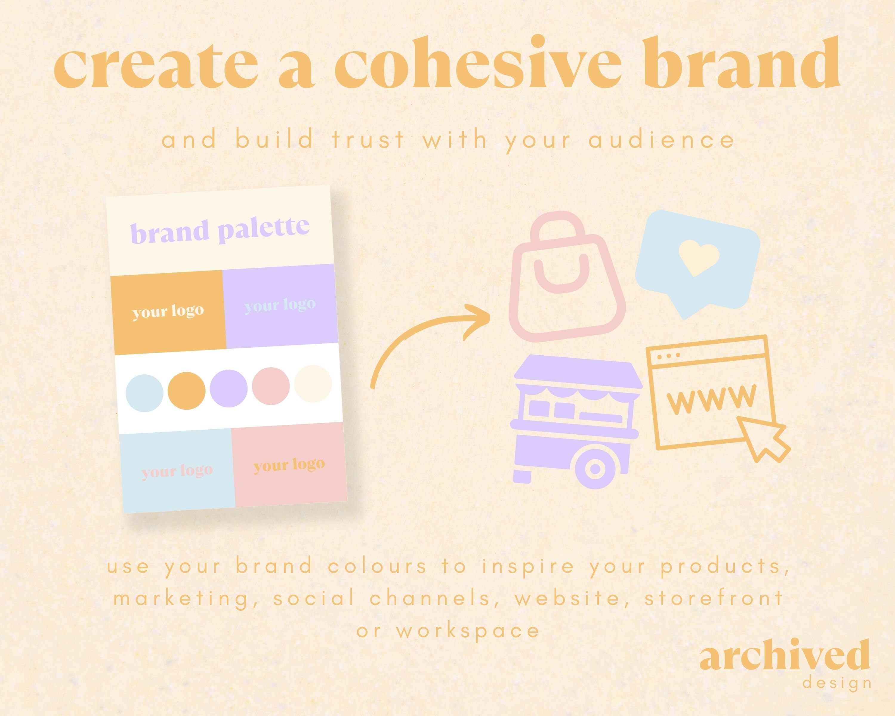 Brand Colour Palette Canva Template Branding Kit Small Business Brand ...