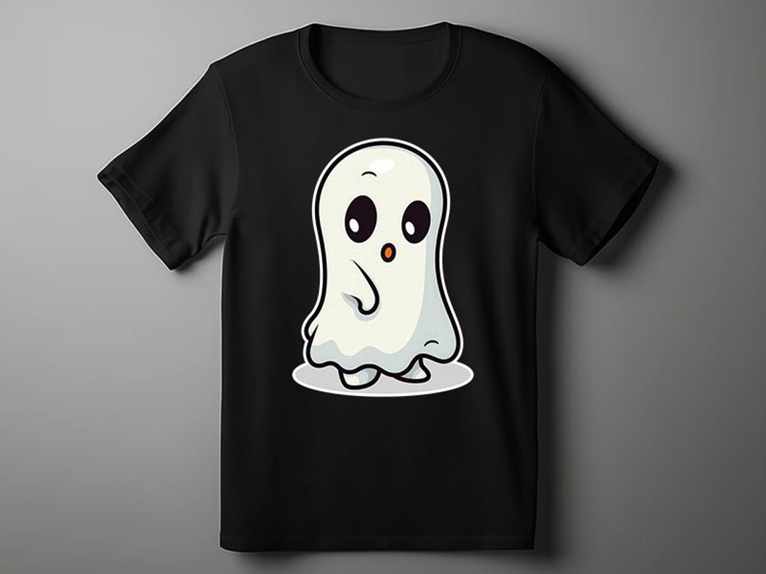 Ghost T-shirt Design PNG Transparent DTG Printing Sublimation Design ...