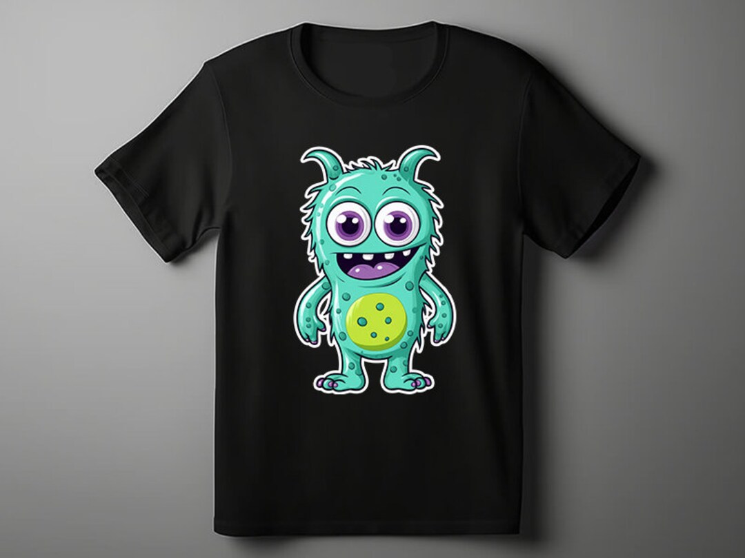 Monster T-shirt Design PNG Transparent DTG Printing Sublimation Design ...
