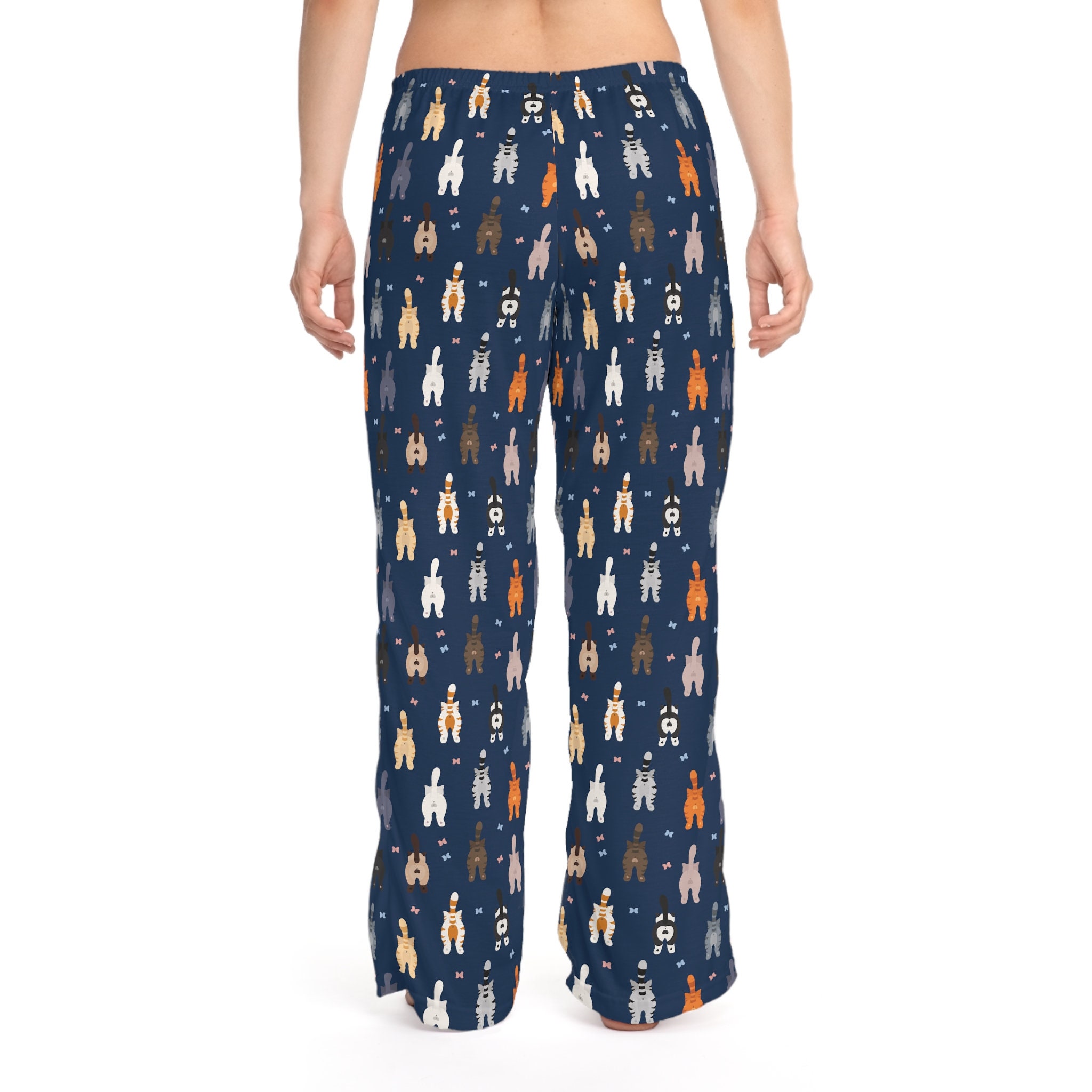 Cat Butts Funny Pajama Pants, Cat Mom Dad, Cat Mama, Anniversary, Cat ...