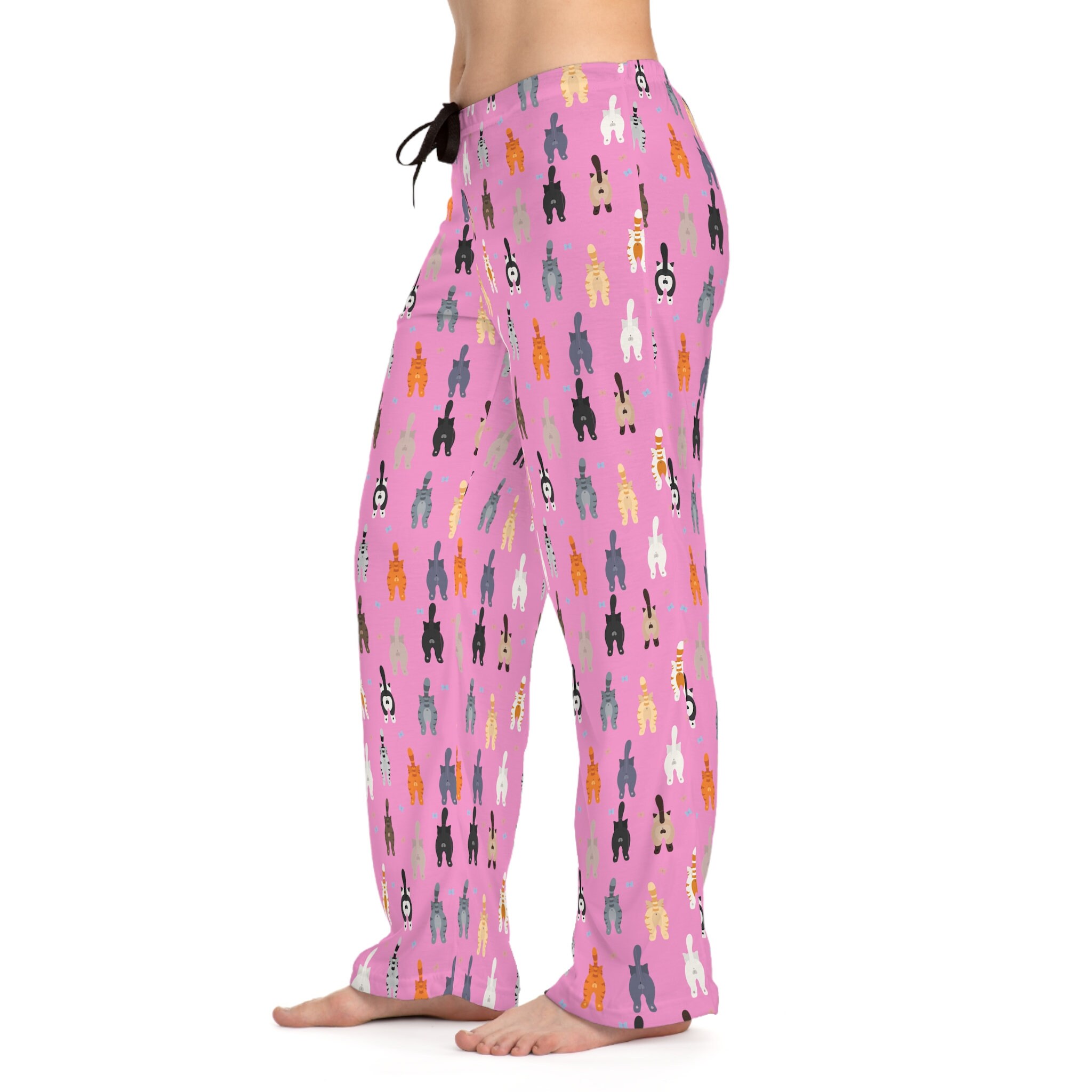 Cat Butts Funny Pajama Pants, Cat Mom Dad, Cat Mama, Anniversary, Cat ...