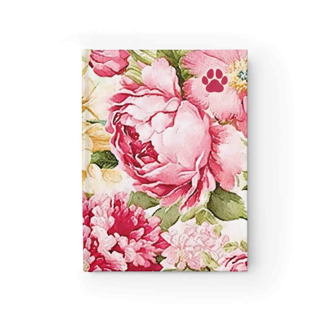 Pink Floral Journal - Etsy