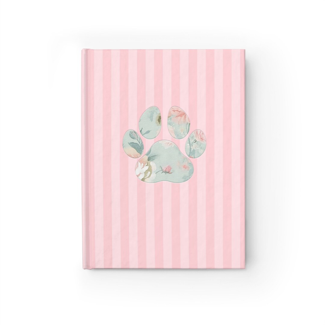 Pink Stripe Journal - Etsy
