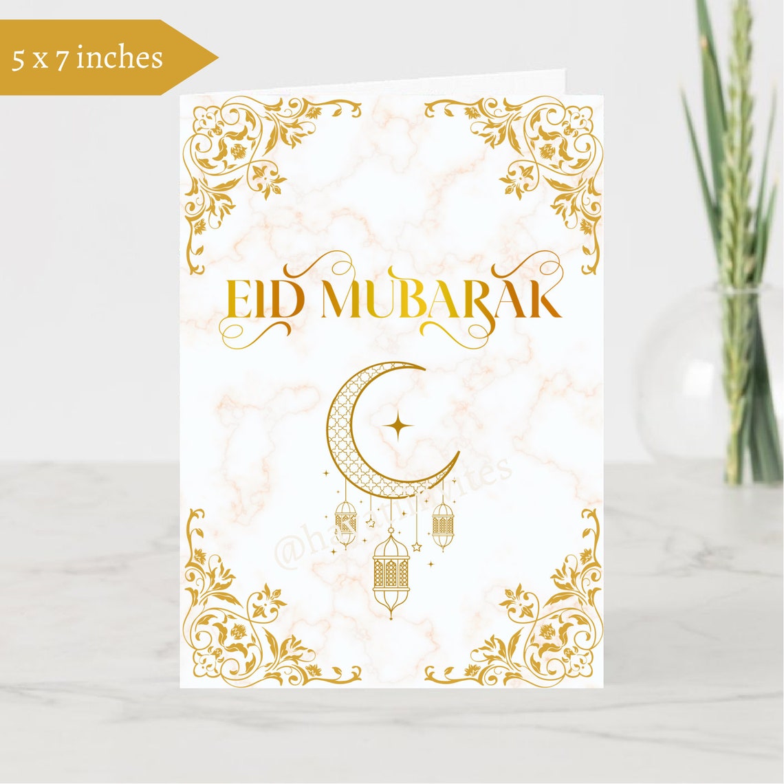 Eid Greeting Invitation Card Digital Instant Download Eid Ul - Etsy