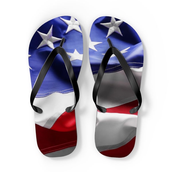 Patriotic Flip Flops - Etsy