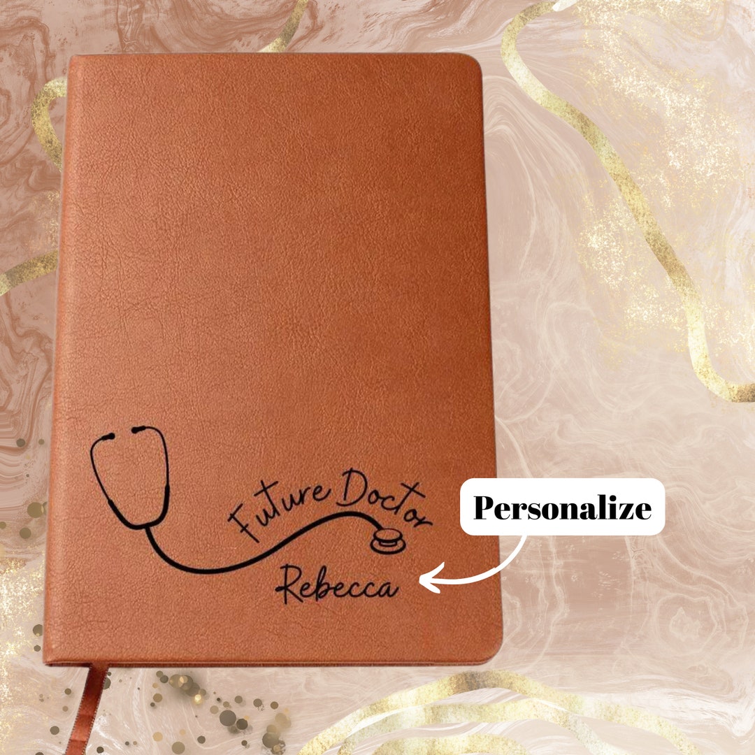 Personalized Future Doctor Leather Journal,beautiful Custom Name ...