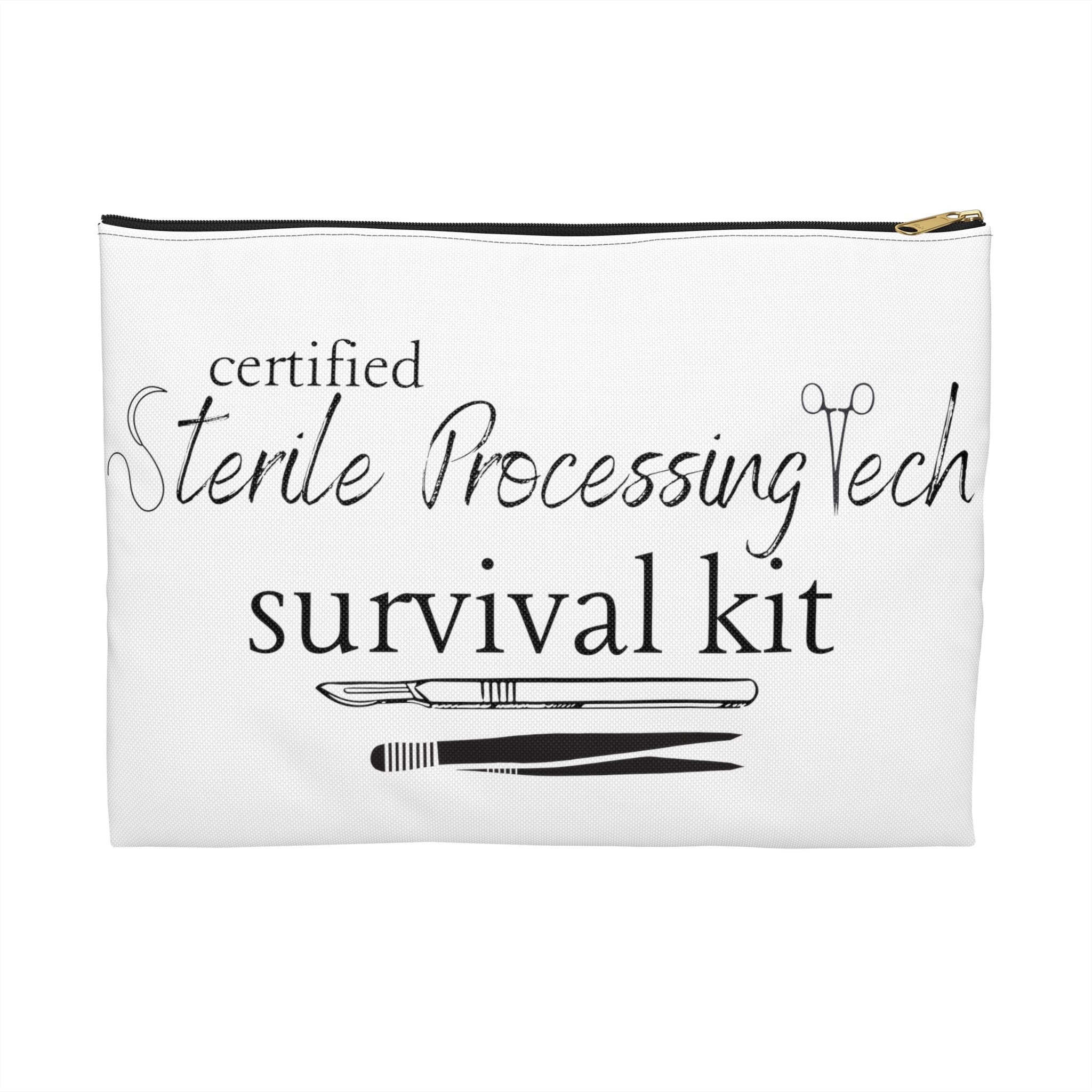 Certified Sterile Processing Tech Survival Kit Pouch-black, CSPT Gift ...