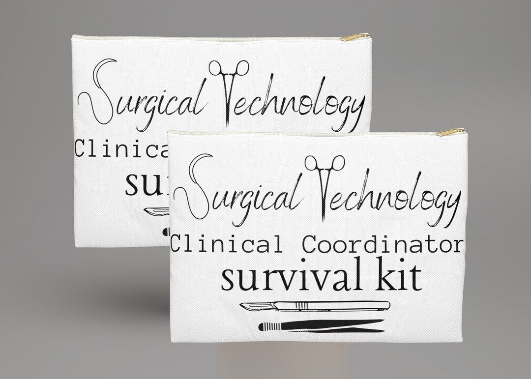 Surgical Technology Clinical Coordinator Survival Kit Pouch-black, CST ...