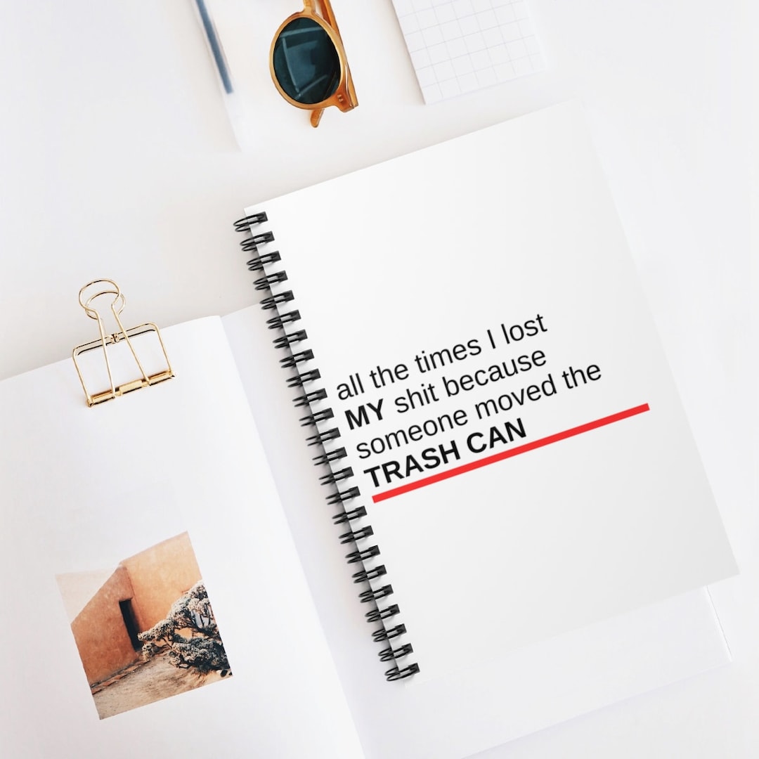 Funny Trash Can Spiral Notebook - Ruled Line, Surgical Tech, Graduation ...