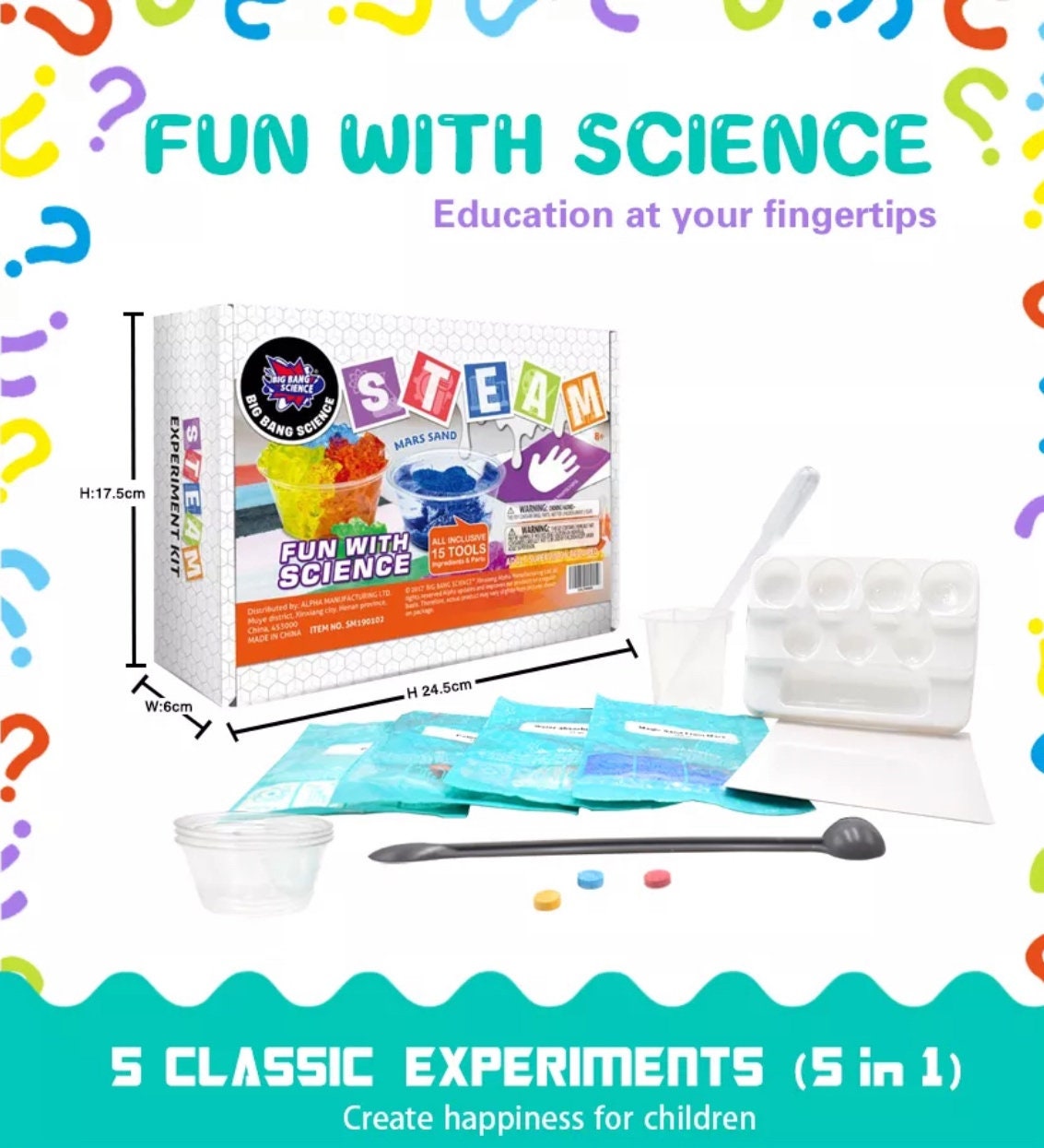Kids STEAM Experiment Kit Fun With Science DIY Craft Project 8+ - Etsy