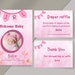 Pink Watercolor Baby Shower Invitation Card, Baby Shower Invite, Diaper ...