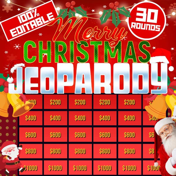 Christmas Jeapordy - Etsy