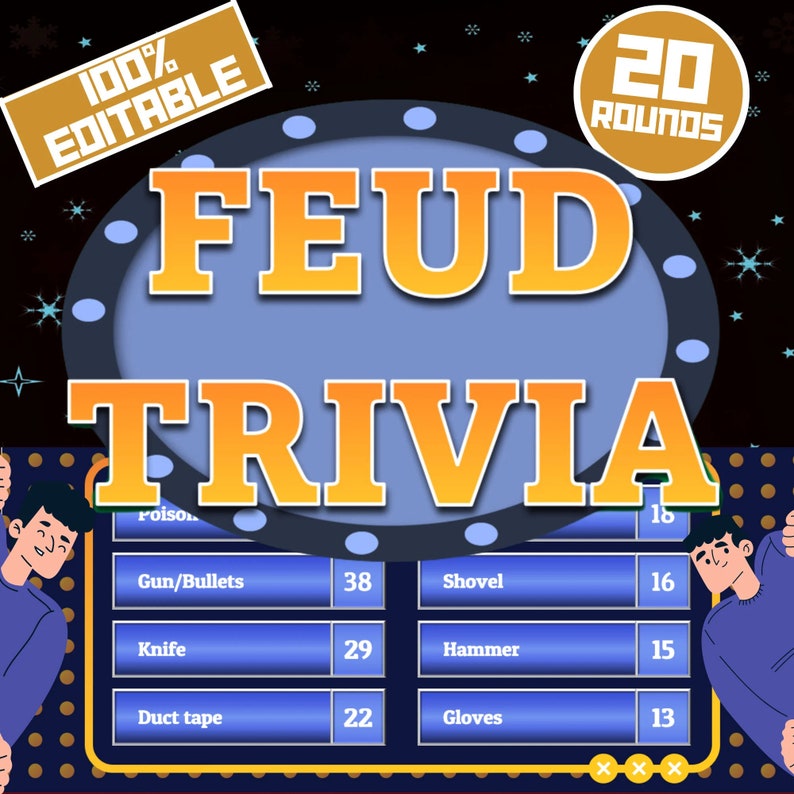 Feud Trivia || Family Powerpoint Party Game || Feud Quiz Game || Family ...