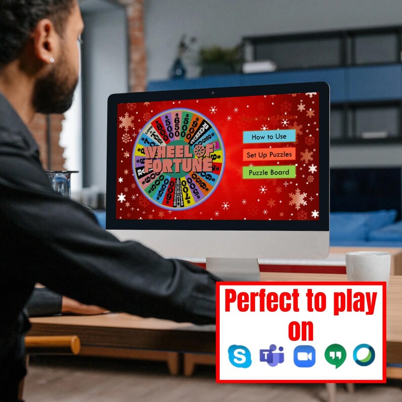 Christmas Wheel of Fortune With Score - Game Customizable Powerpoint ...