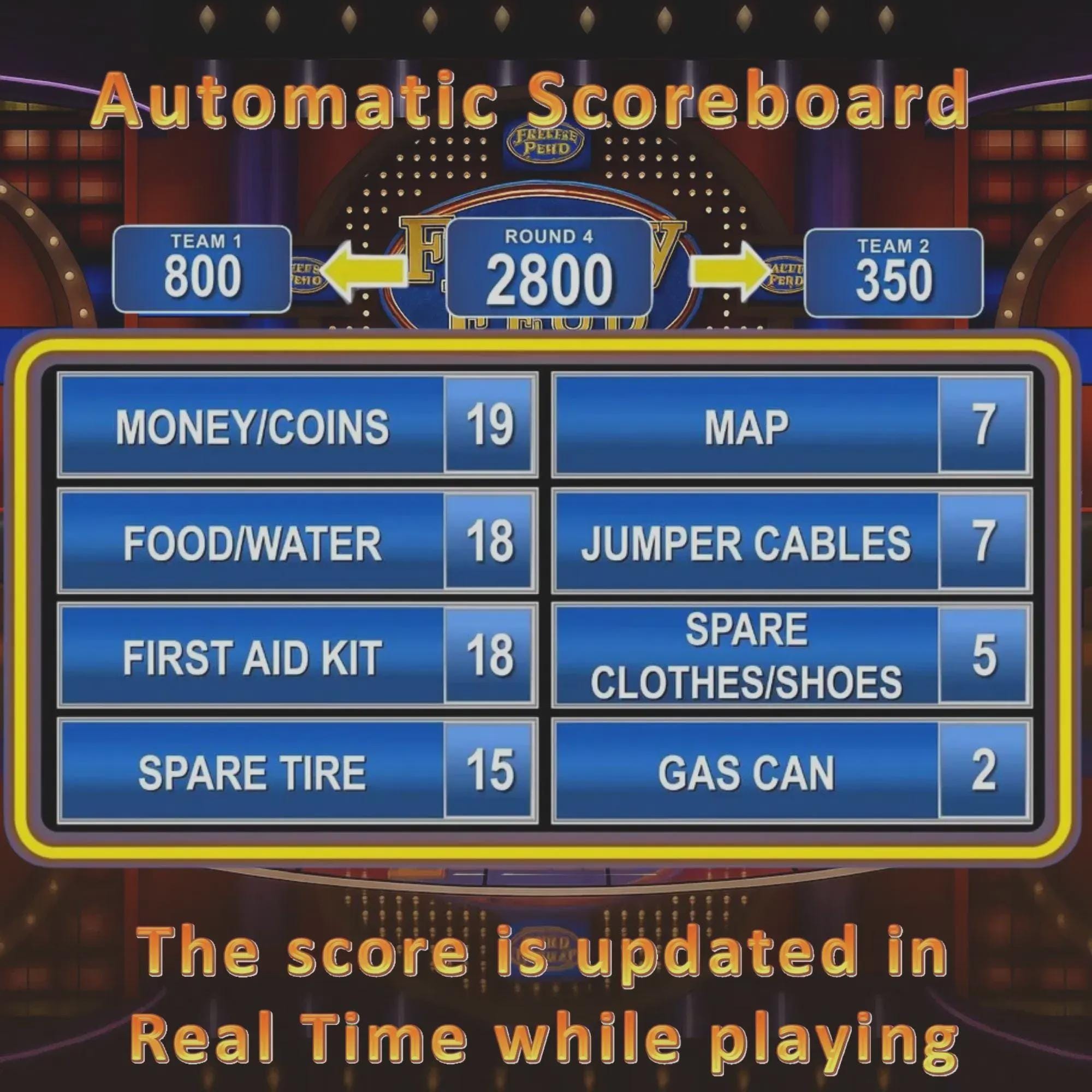 NEW Version - Editable Friendly Feud Template Party Game With Automatic ...