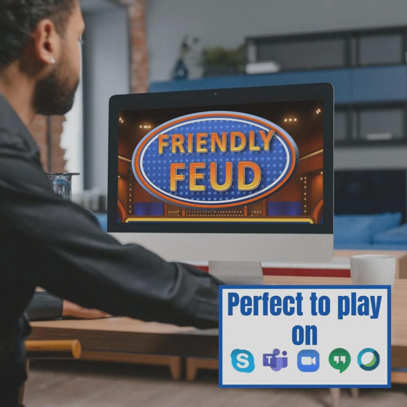 NEW Version - Editable Friendly Feud Template Party Game With Automatic ...