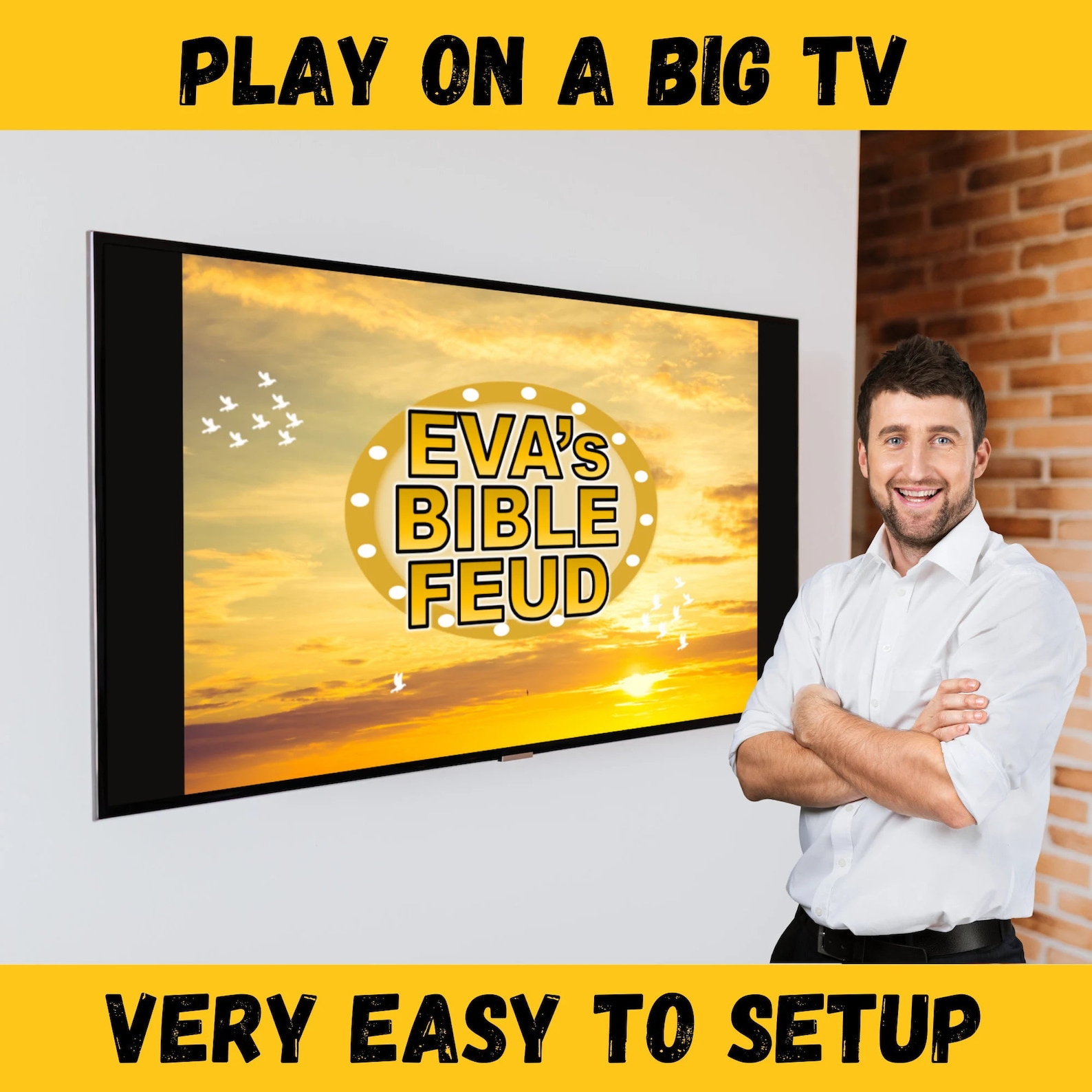 Bible Feud Family Powerpoint Game | Editable Family Feud Quiz Game ...