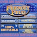 Editable Friendly Feud Template Party Game || Editable Feud Quiz Game ...