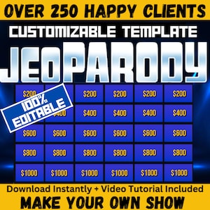 Customizable Jeoparody Powerpoint Template (PC & Mac) - Etsy
