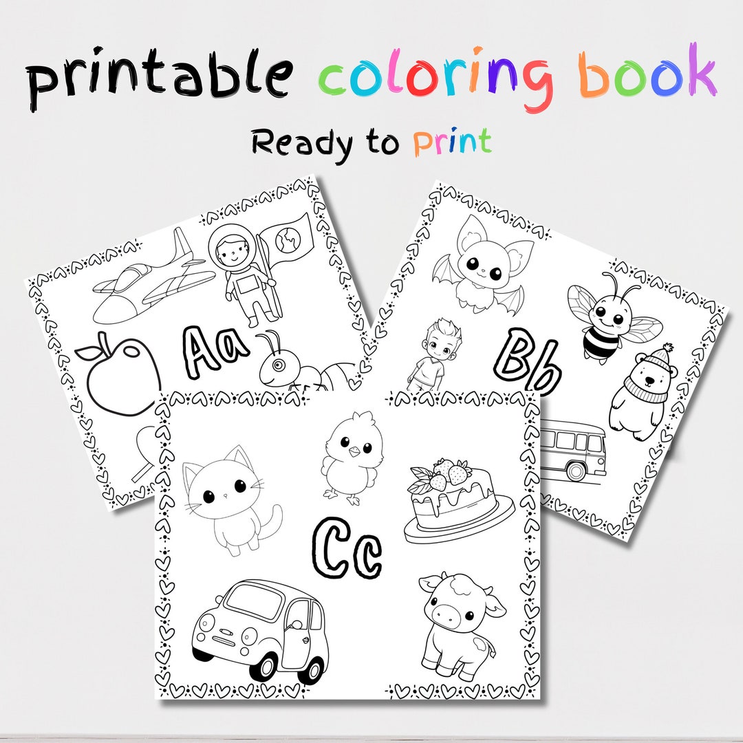 26 Alphabet Coloring Pages, Preschool Coloring Pages, Preschool ...