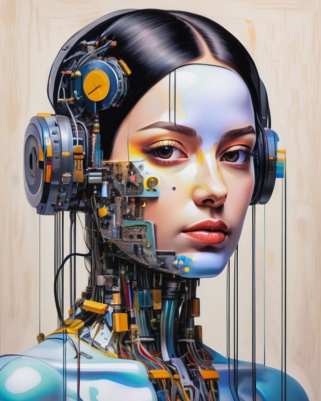 4 Arte artificial de 50.000 - Etsy España