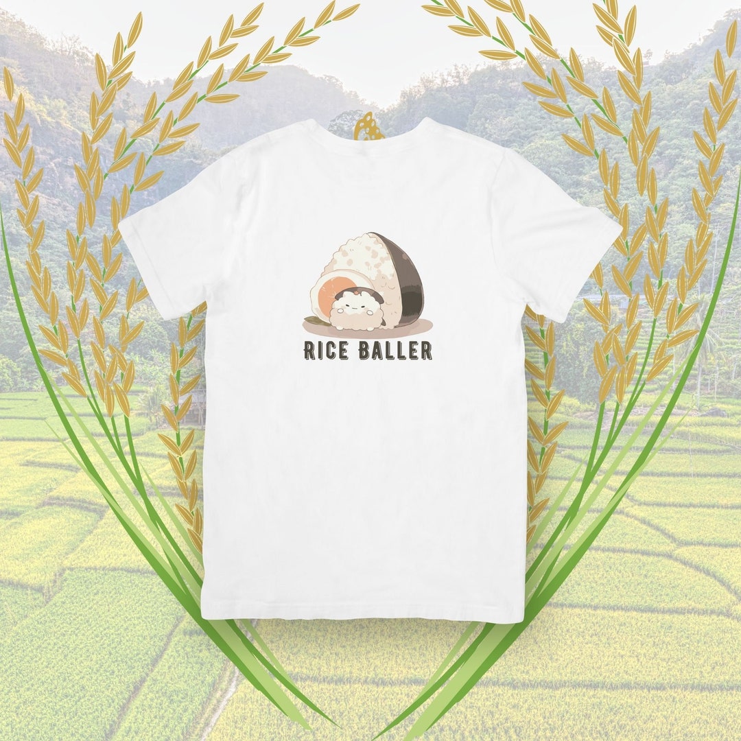 Rice Baller Food Pun Shirt: Funny Sushi Onigiri Apparel - Etsy