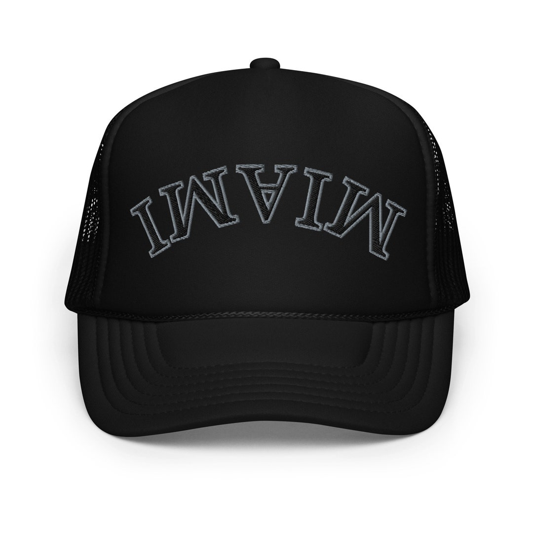 Upside Down Miami Foam Trucker Hat, Miami - Etsy