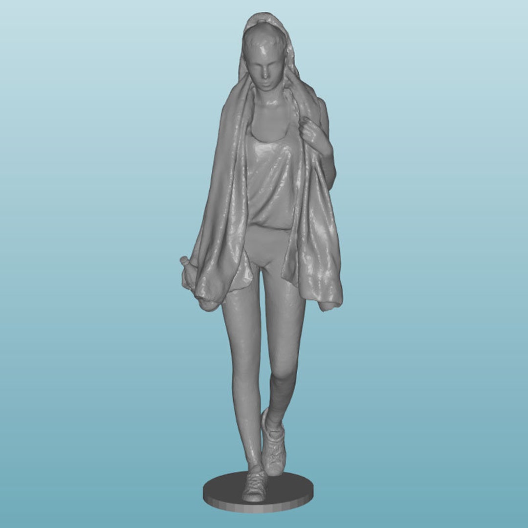 Scale Unpainted Resin Figure Girl Woman in 1/24 1/32 1/18 1/43 1/72 1/ ...