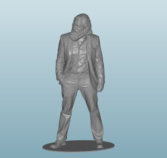 Scale Figure Handpainted / Unpainted Resin Man in Costume ( Without Car ...