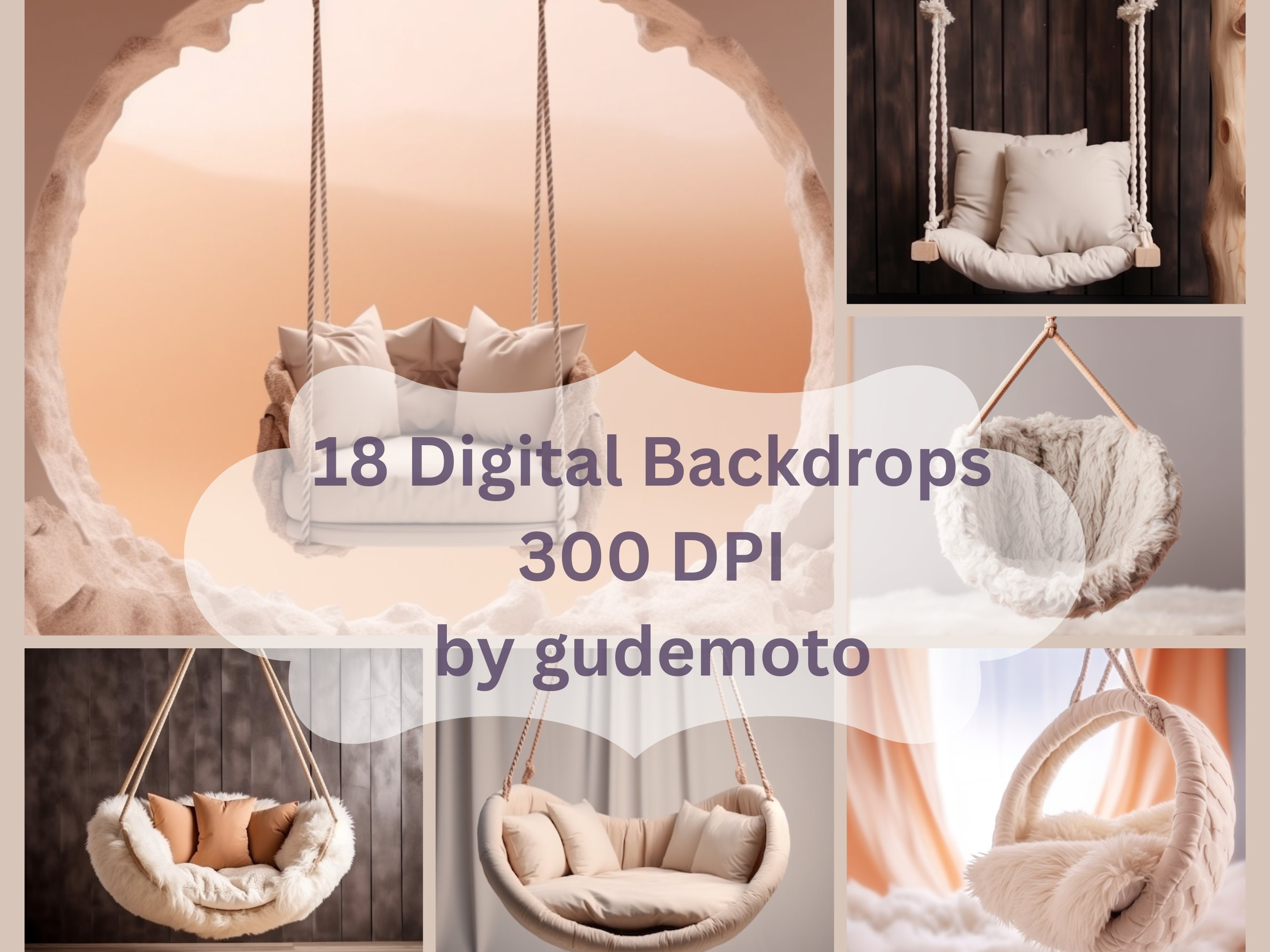 Hanging Swing Backgrounds, Digital Newborn Backgrounds, Maternity ...