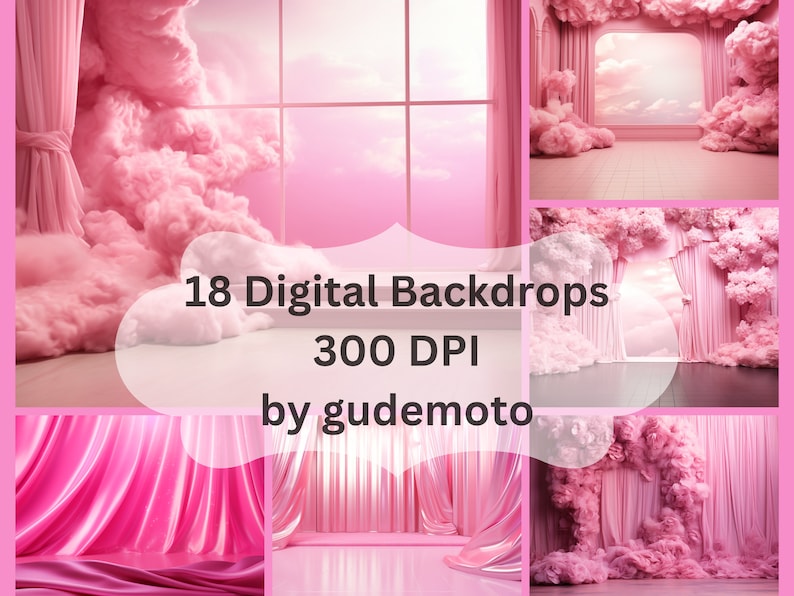 Pink Portrait Photography Backgrounds | Pink Backdrops | Pink Studio ...