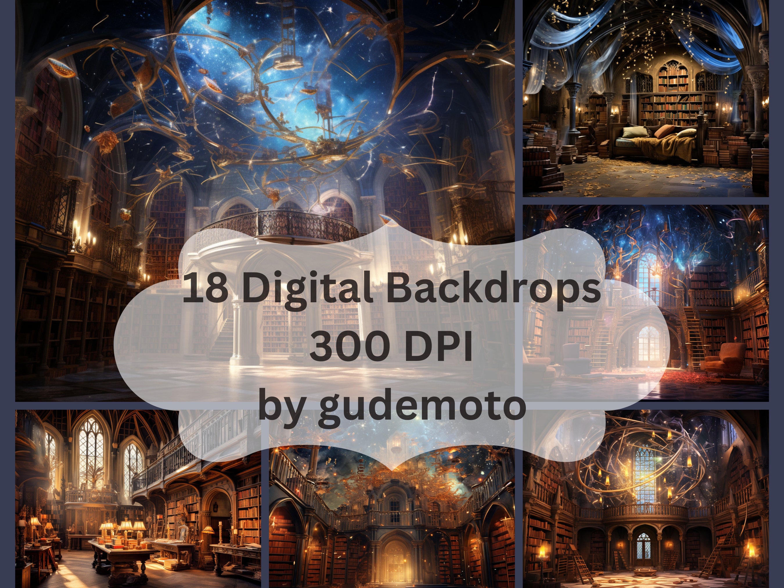 Wizard Digital Backdrops Background Images Magic Digital Backgrounds ...