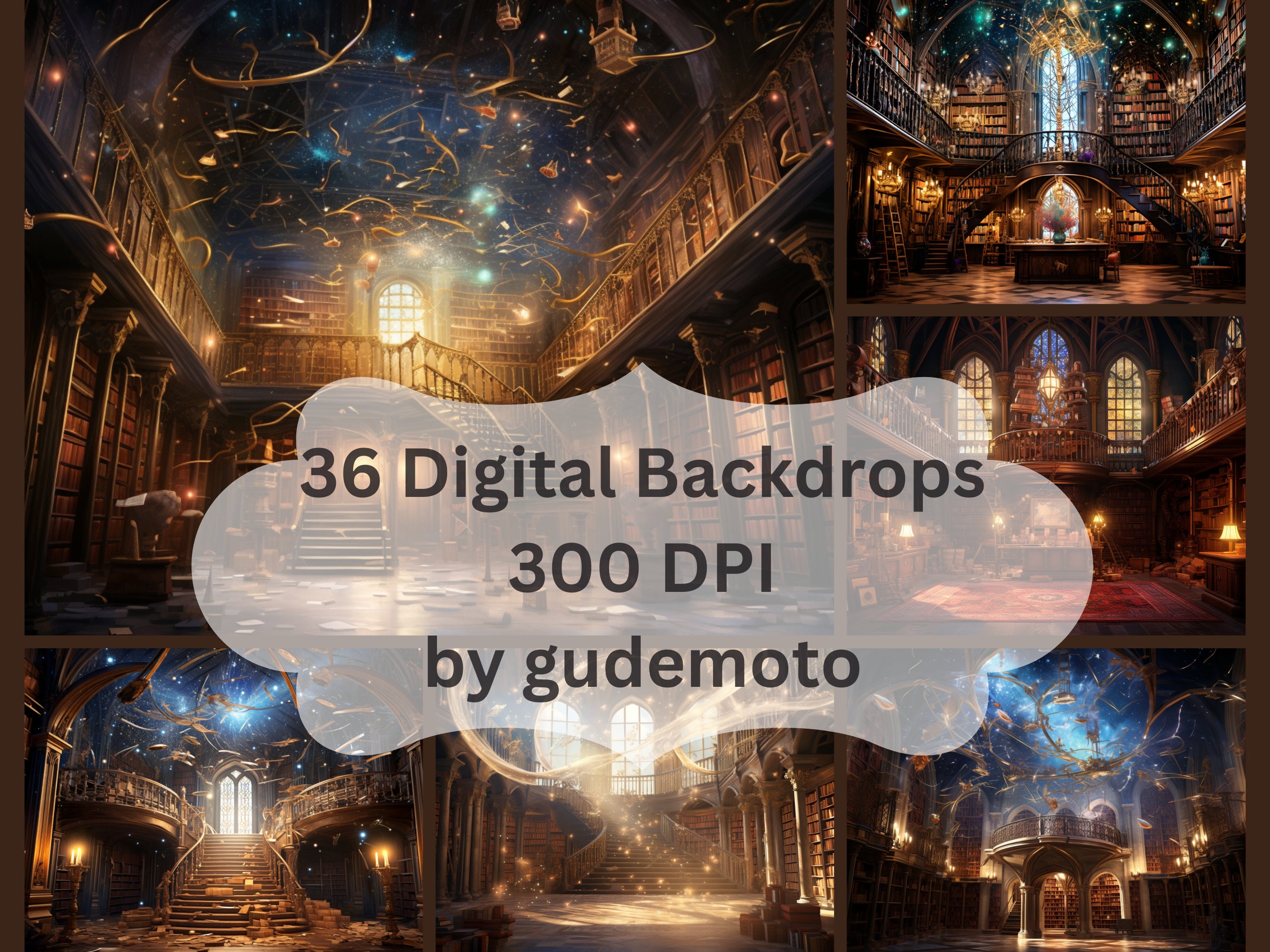 Wizard Digital Background Mega Bundle Background Digital - Etsy