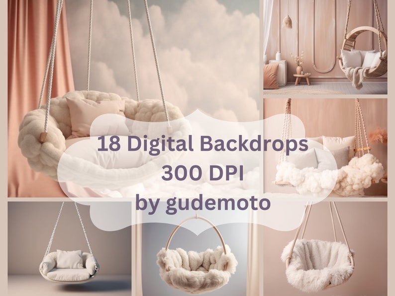 Hanging Swing Backgrounds Digital Newborn Backgrounds - Etsy