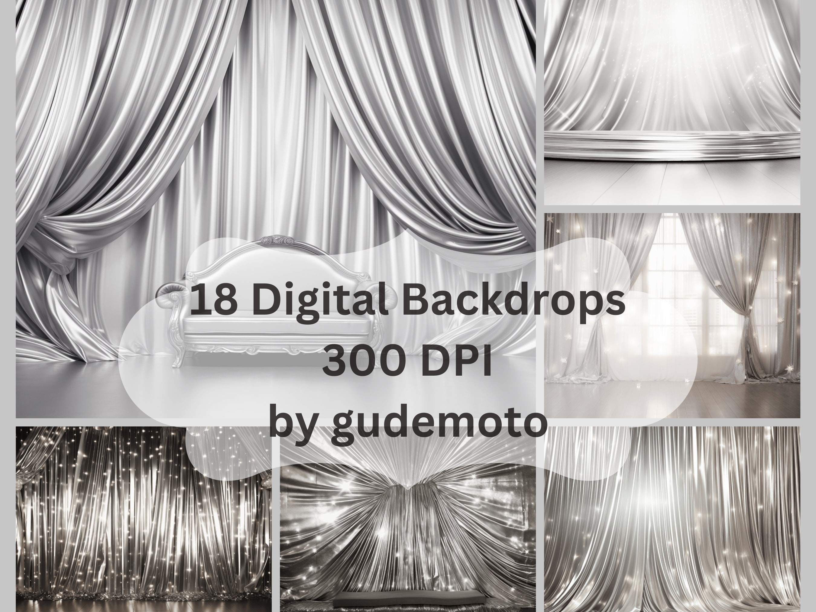 Silver Portrait Photography Backgrounds Silver Portrait Backdrops Fine ...